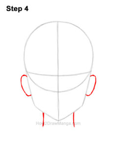 How to Draw a Basic Manga Woman Head (Front View) || Step-by-Step ...
